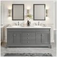 Eviva Elitist Stamford 72 inch Gray Solid Wood Bathroom Vanity ...