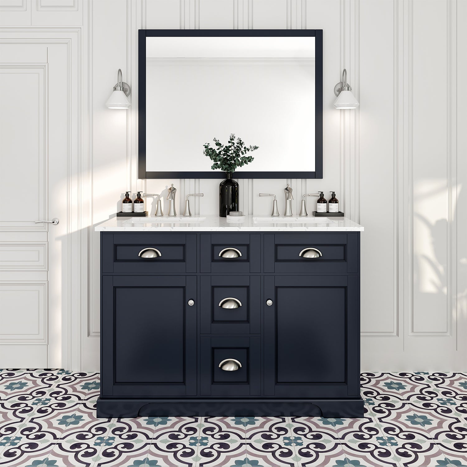 Eviva Epic Transitional Charcoal Grey Bathroom Vanity - Walmart.com