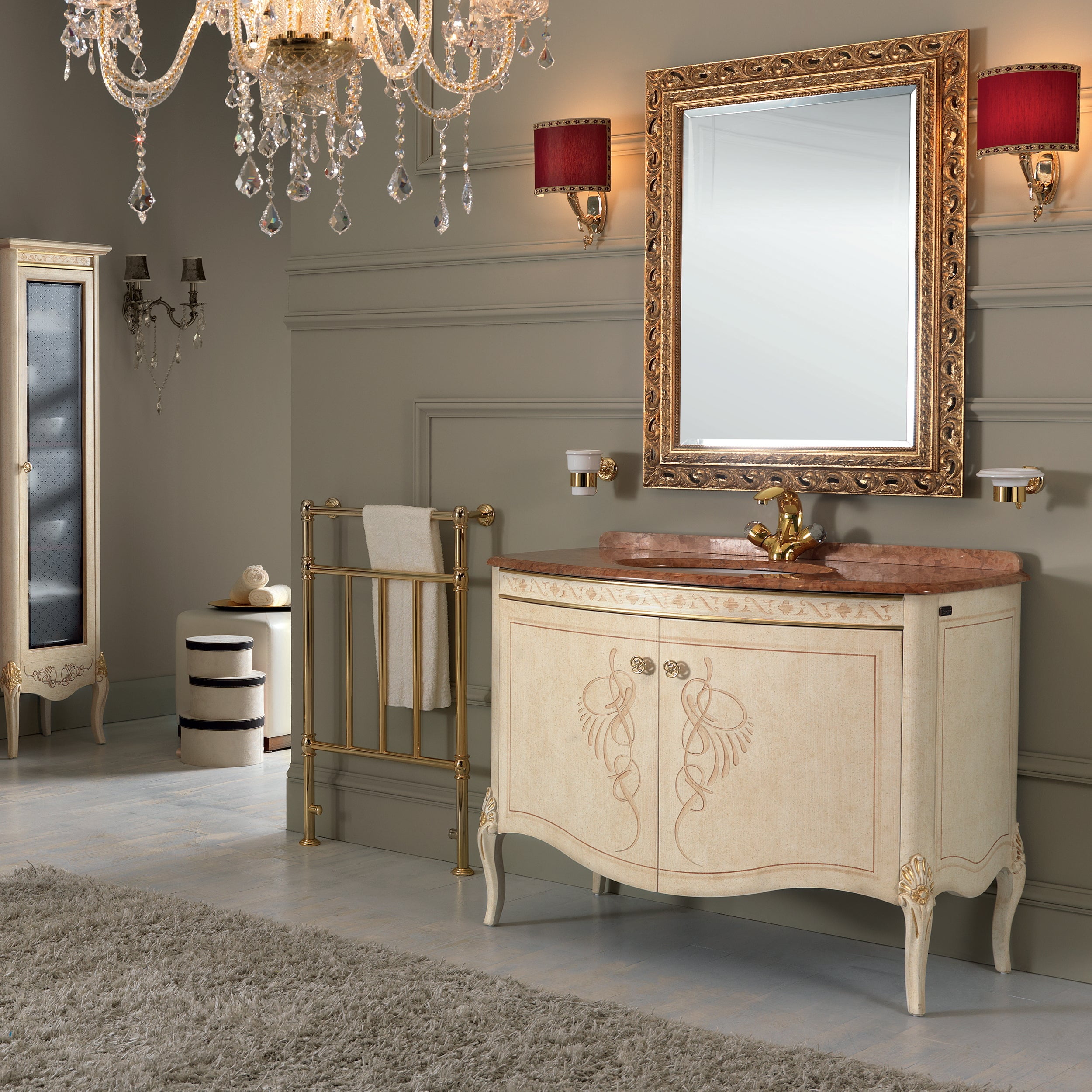 Eviva Heritage 34" Gold Bathroom Vanity Set - Walmart.com