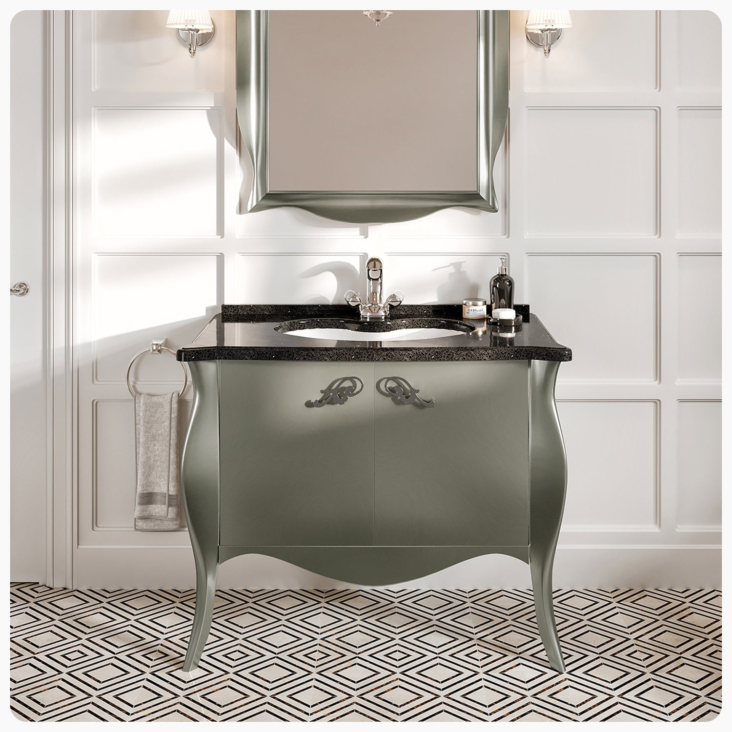 Eviva Ritz 34 Inch Silver Bathroom Vanity - Walmart.com