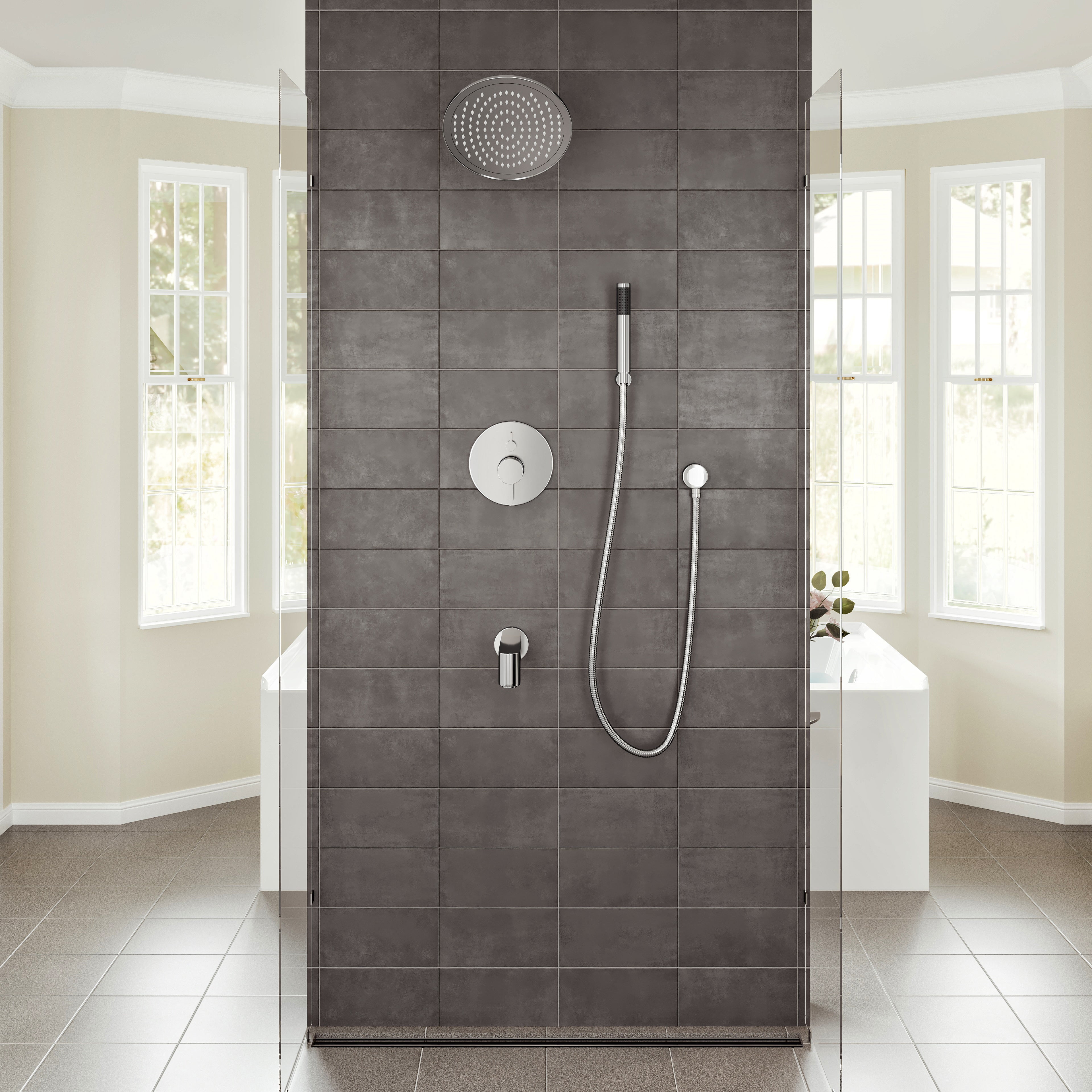 Eviva Splash Shower Set with Hand Sprayer in Chrome Finish - Walmart.com