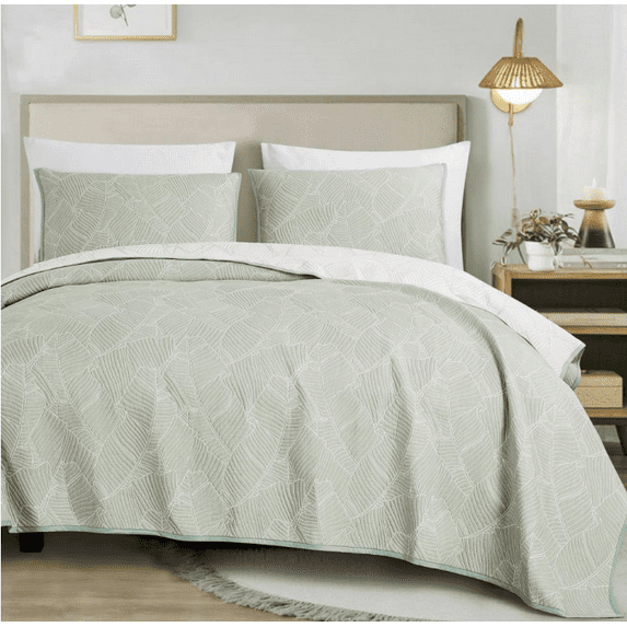 Evjk 3-Piece Cotton Blend Matelassé Coverlet Set – Lightweight ...