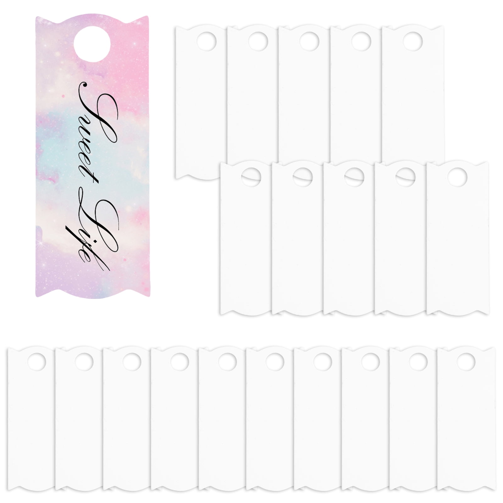 Evjurcn 20Pcs Sublimation Name Plate for 40oz Tumbler Double Sided ...