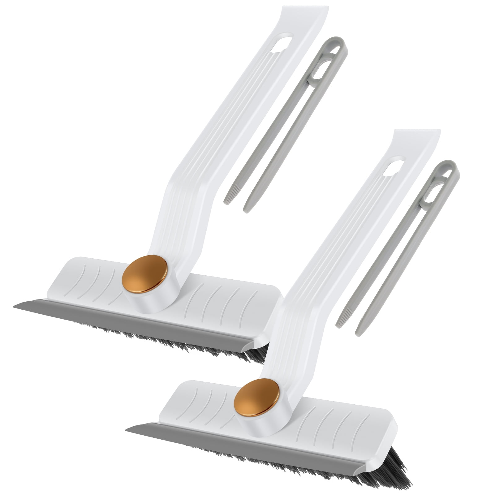 Evjurcn 2Pcs 360° Rotating Crevice Cleaning Brush Spin Scrubber with ...