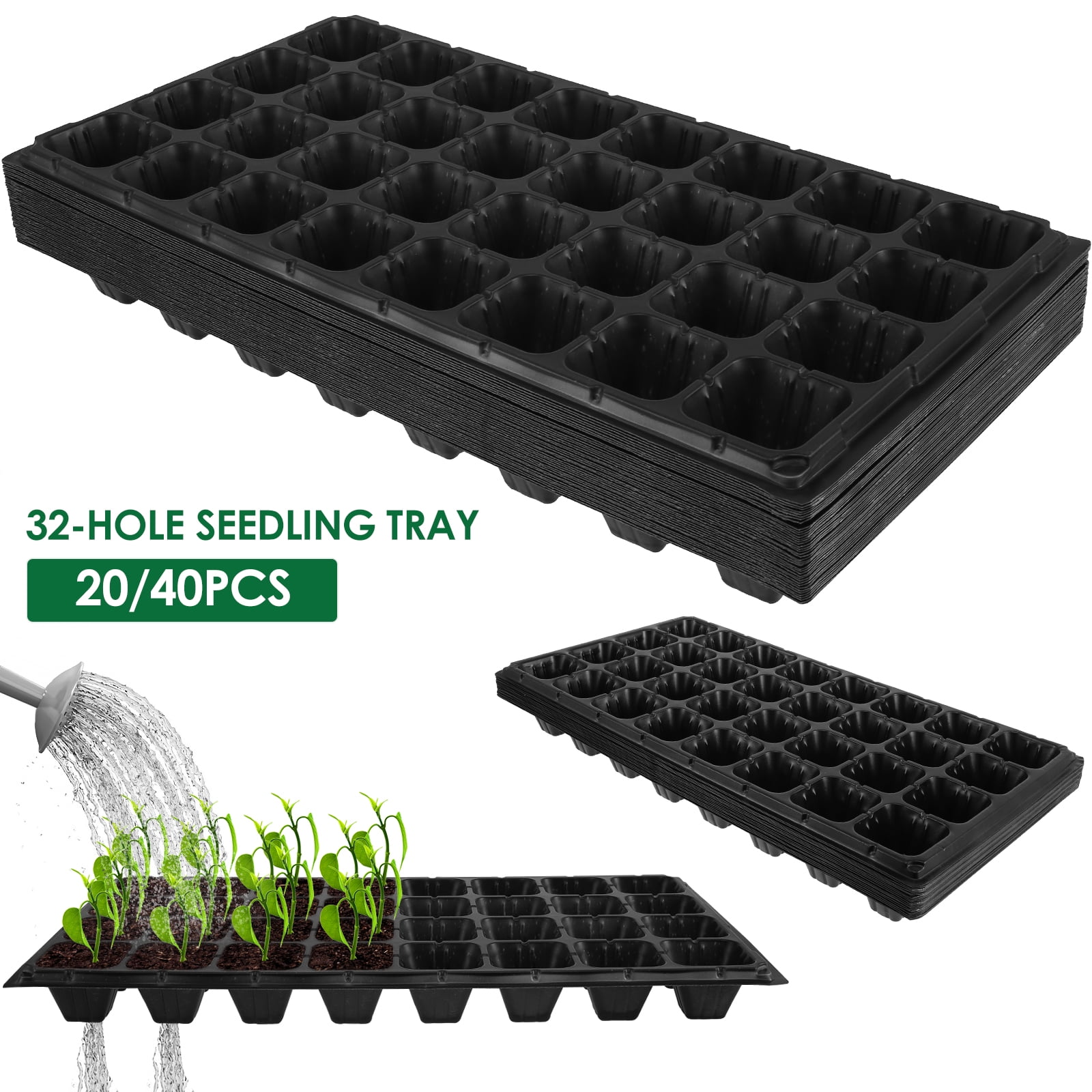 Evjurcn 640/1280/1000 Cells Seed Starting Tray Vegetable Fruit Seed ...