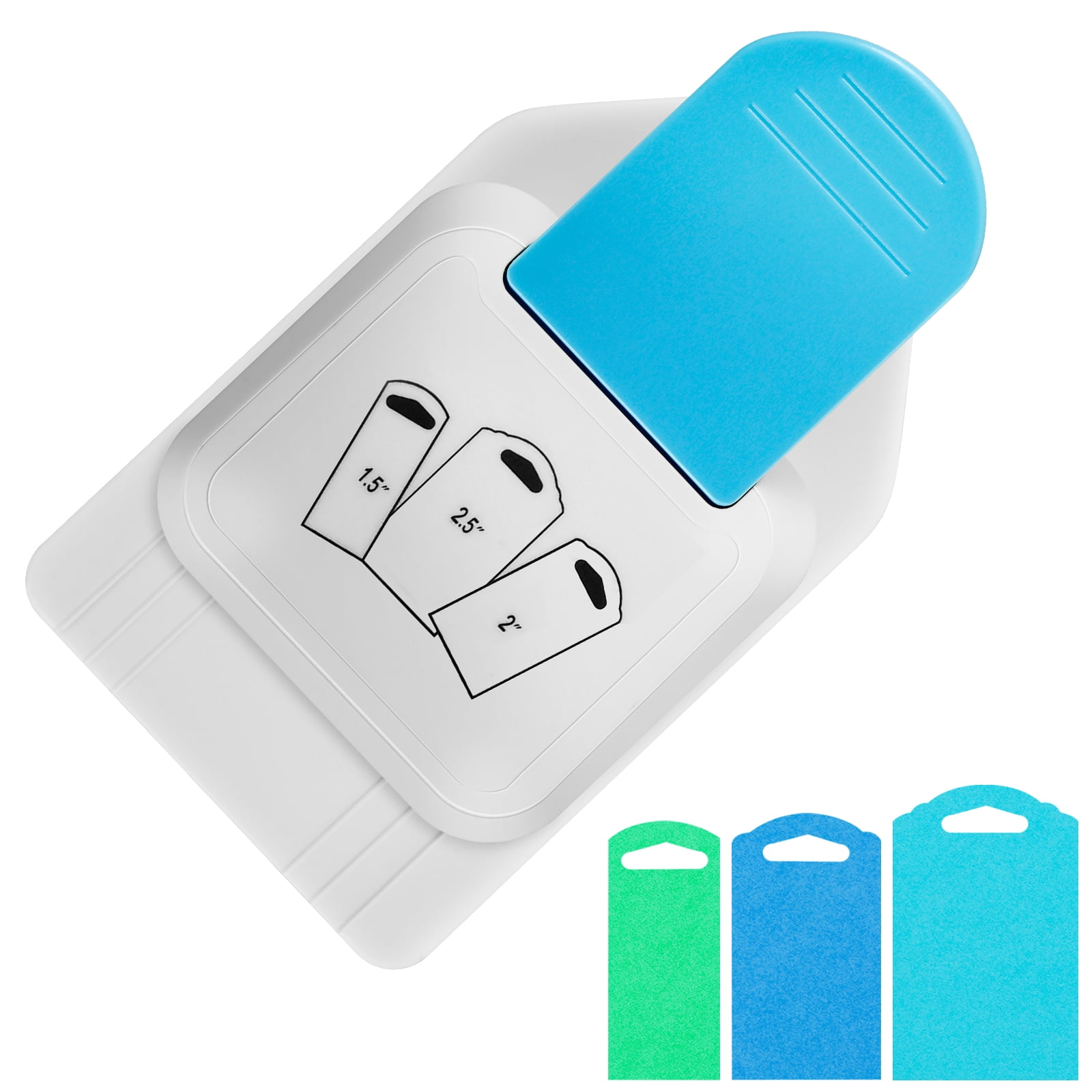 Evjurcn Craft Tag Punch 3 in1 Multifunctional Gift Tag Paper Punches 1. ...