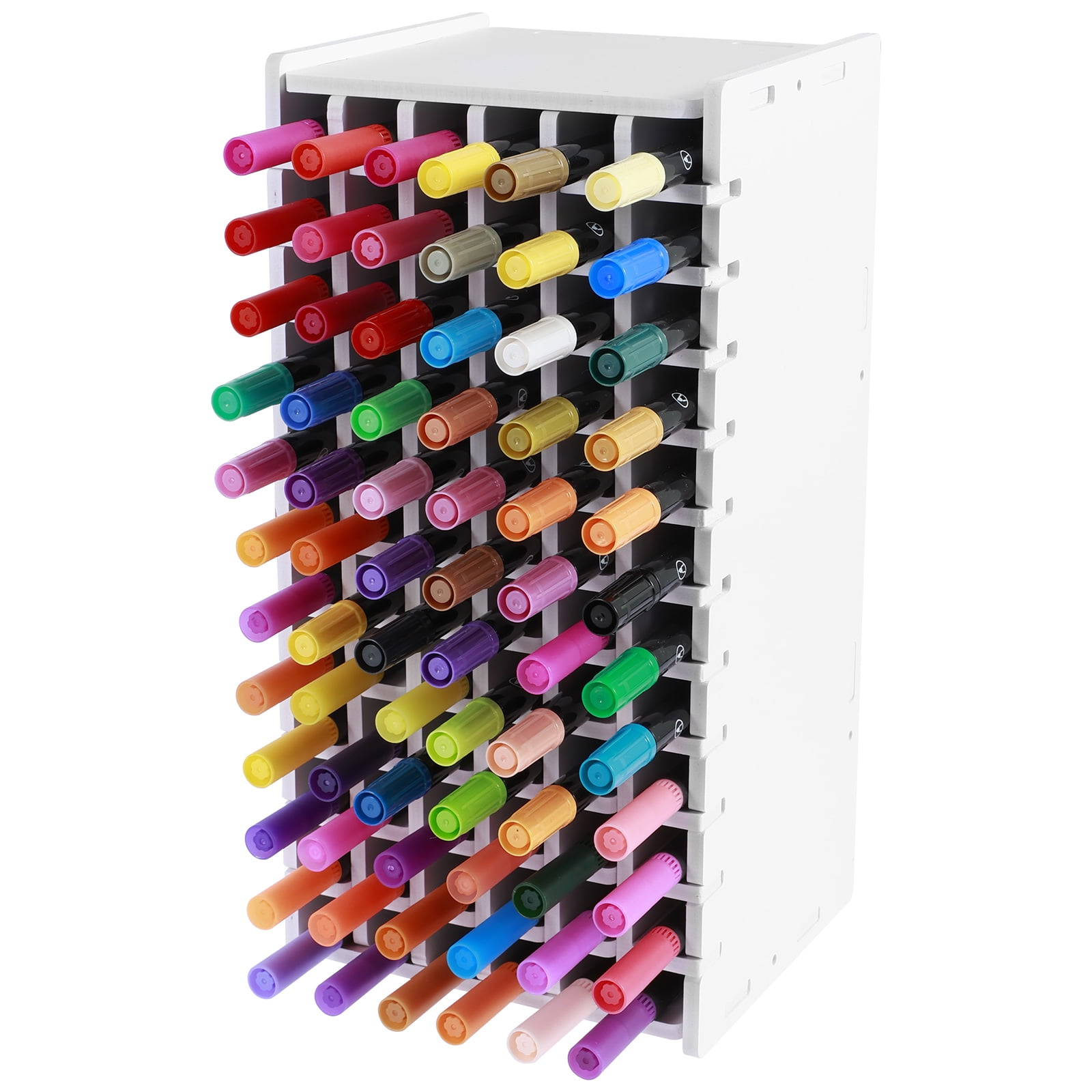 Evjurcn Marker Storage Organizer 72 Slots Marker Holder Organizer for ...