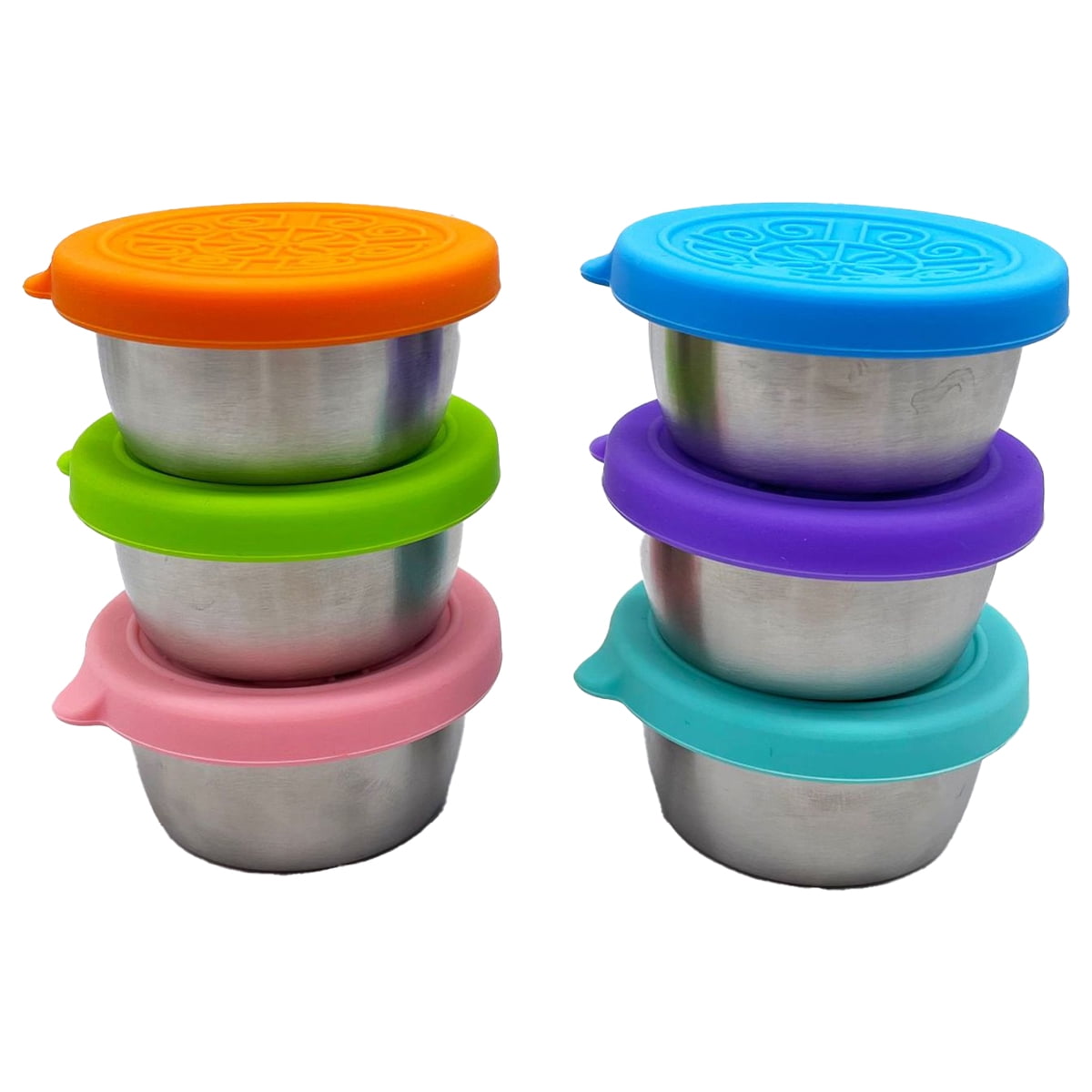 Evjurcn Salad Dressing Containers to Go，6pcs 1.6 oz Reusable Small ...