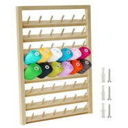 New brothread Rotating Wooden Thread Rack, 84 Spools Storage Stand for ...