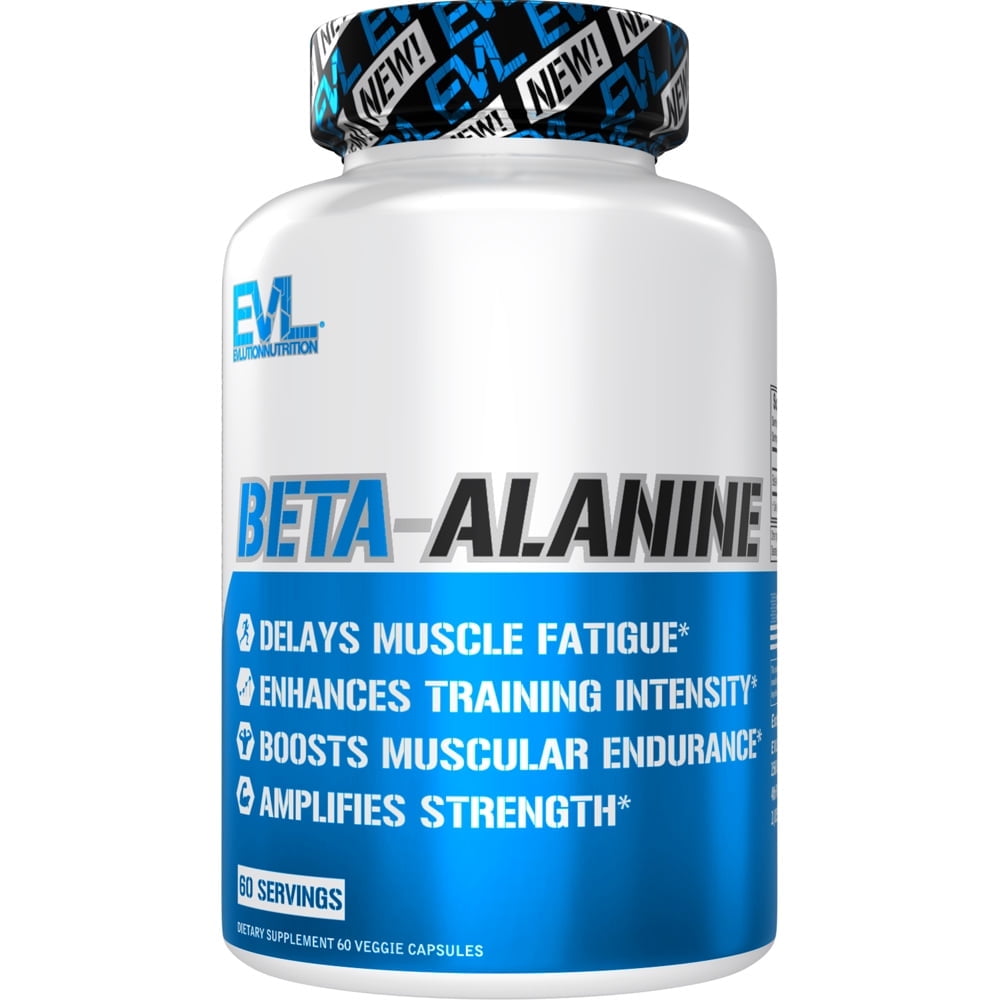 Evlution Nutrition Beta-Alanine Capsules, 650 mg, Boosts Endurance ...