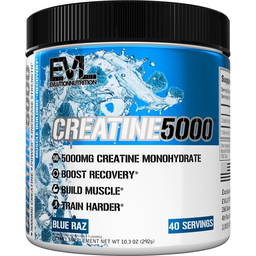 Evlution Nutrition Creatine 5000 - Supports Faster Recovery, Lean Muscle Growth & Performance ...