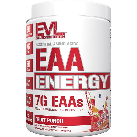 Evlution Nutrition EAA Energy - Pre & Post Workout Powder - Muscle Building & Recovery ...