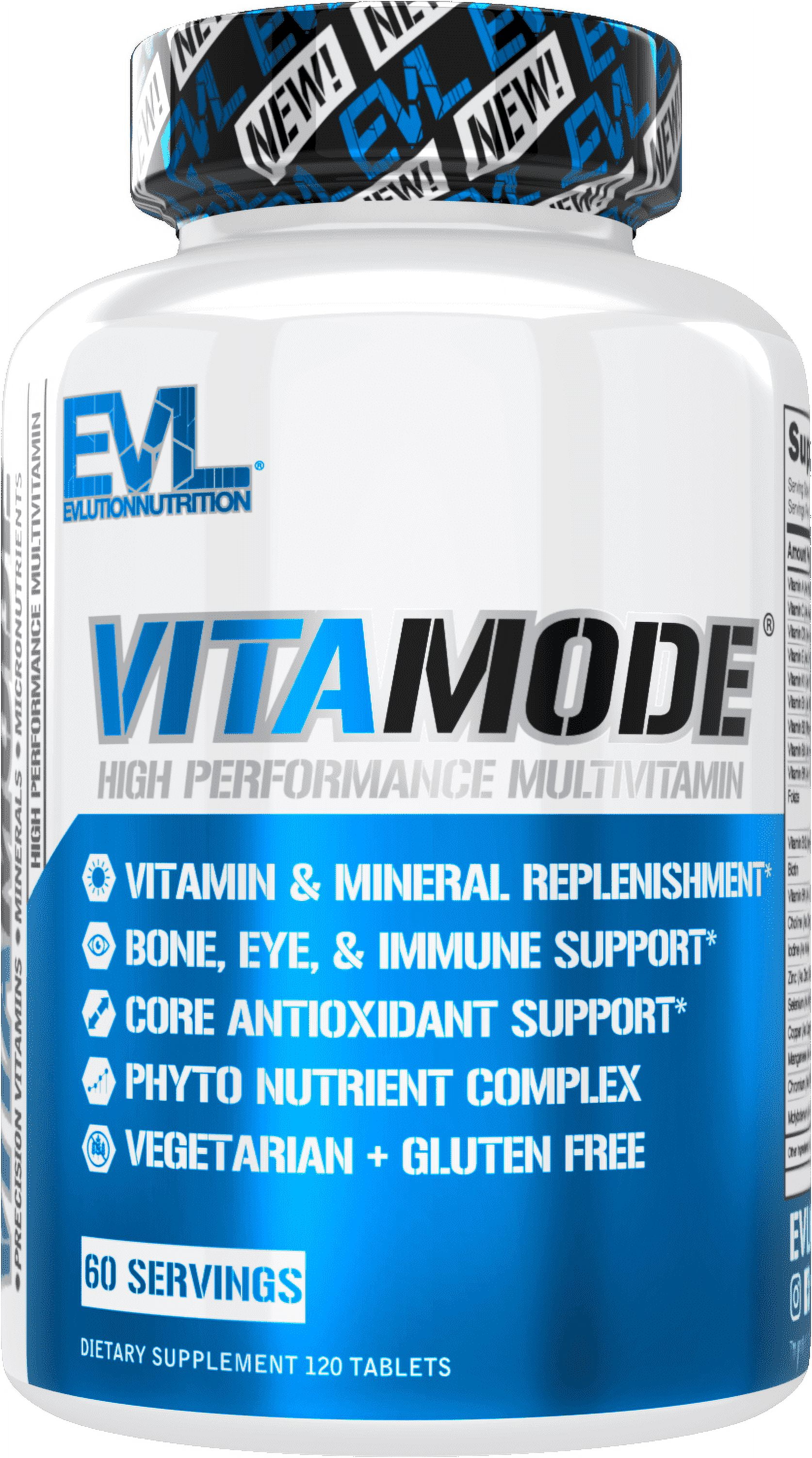 Evlution Nutrition VitaMode Men's Daily Multivitamin Supplements 120ct ...