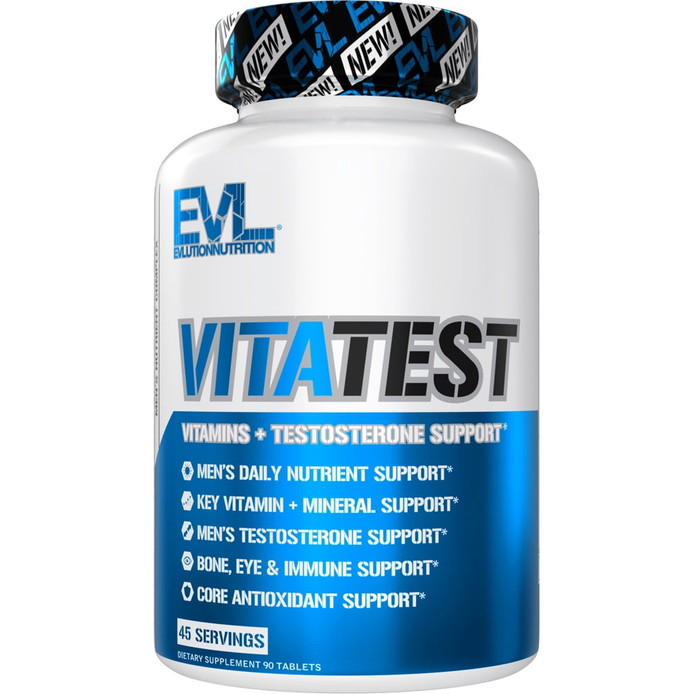 Evlution Nutrition VitaTest - Vitamins + Testosterone Support - Key ...