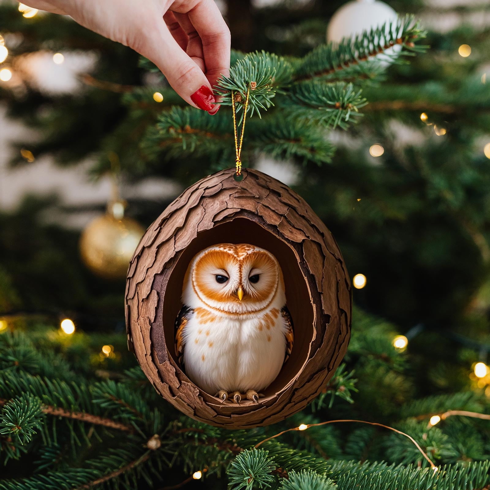 Evlvelym Animal Christmas Ornaments Forest Christmas Tree Decorations ...
