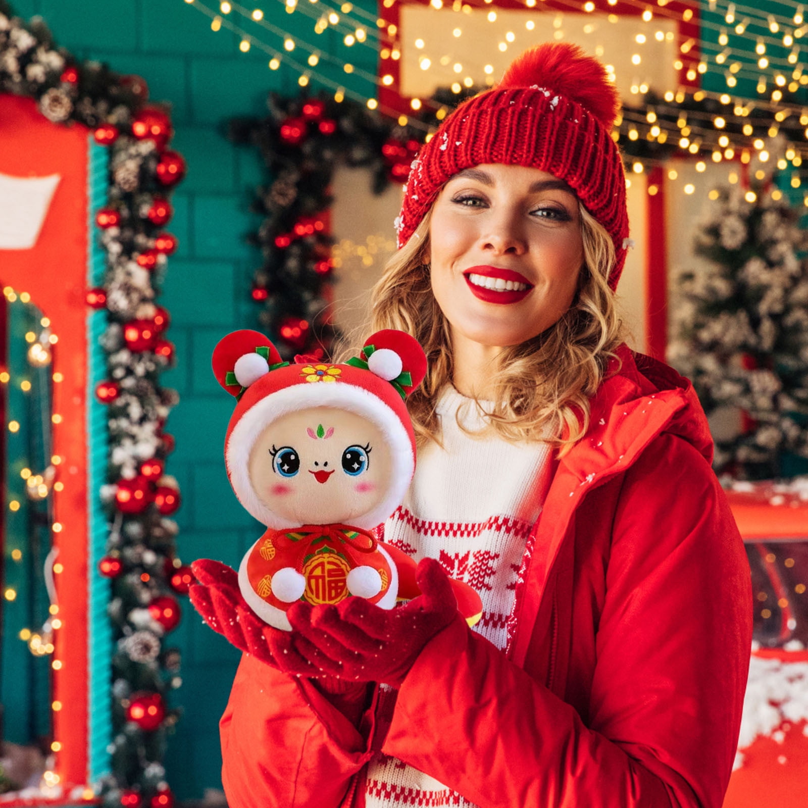 Evlvelym Birthday Decorations 2025 Year Of The Snake Snake Doll Home ...