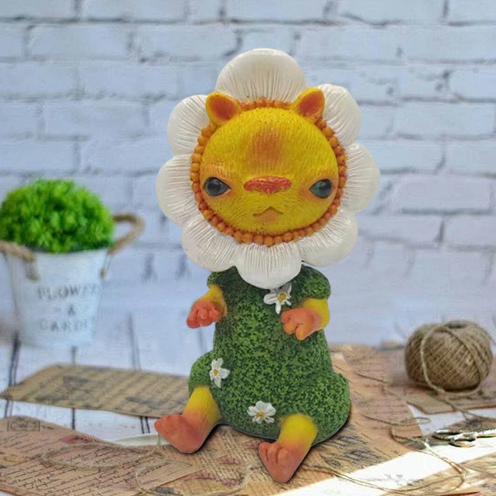 Evlvelym Birthday Decorations Statue Of Sunflower Miniatures Ornaments ...