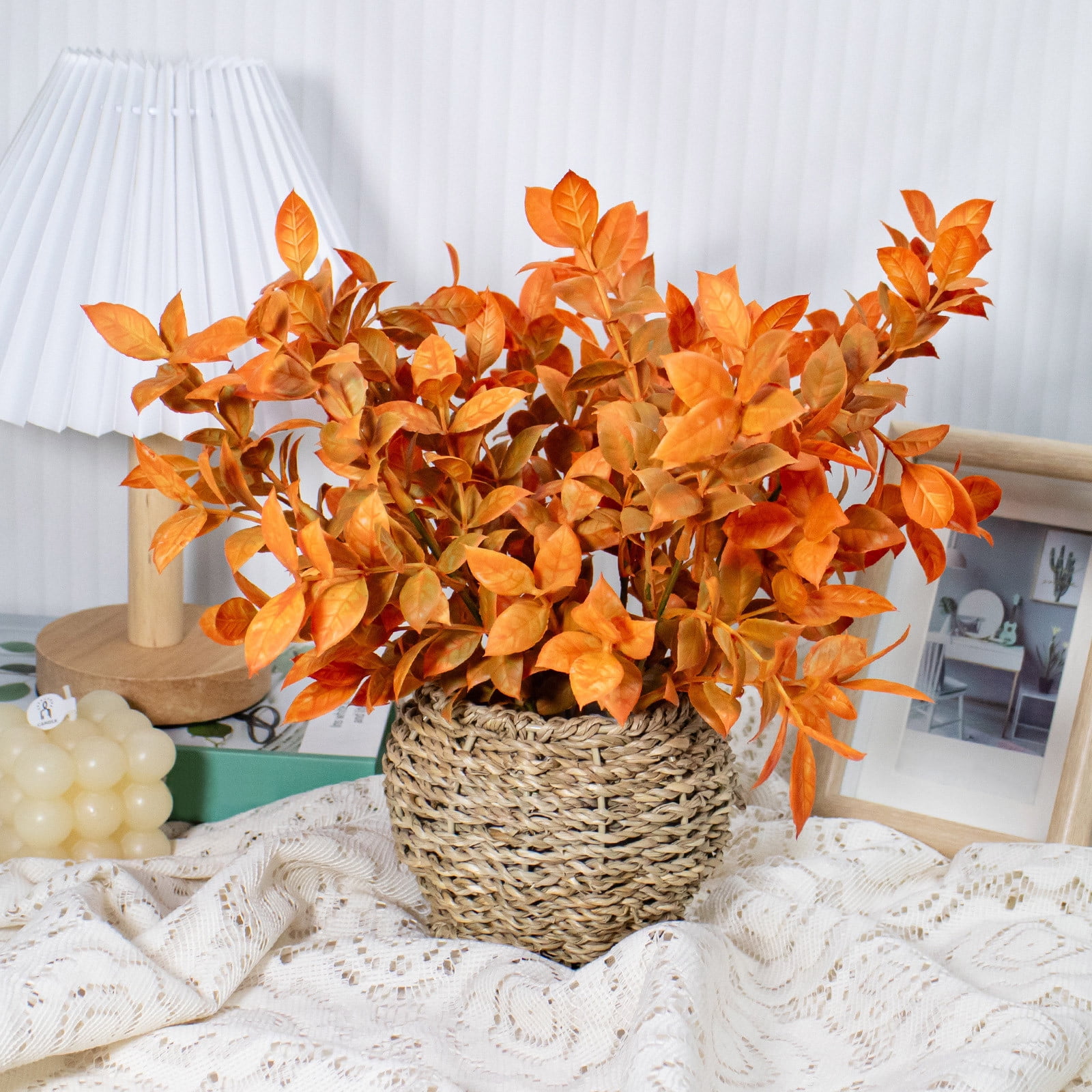 Evlvelym Fall Floral Stems Fall Leaves Stems Fall Floral Picks Fall ...