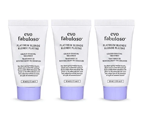 Evo Fabuloso Colour Platinum Blonde Intensifying Conditioner 1.1 Oz 3 ...