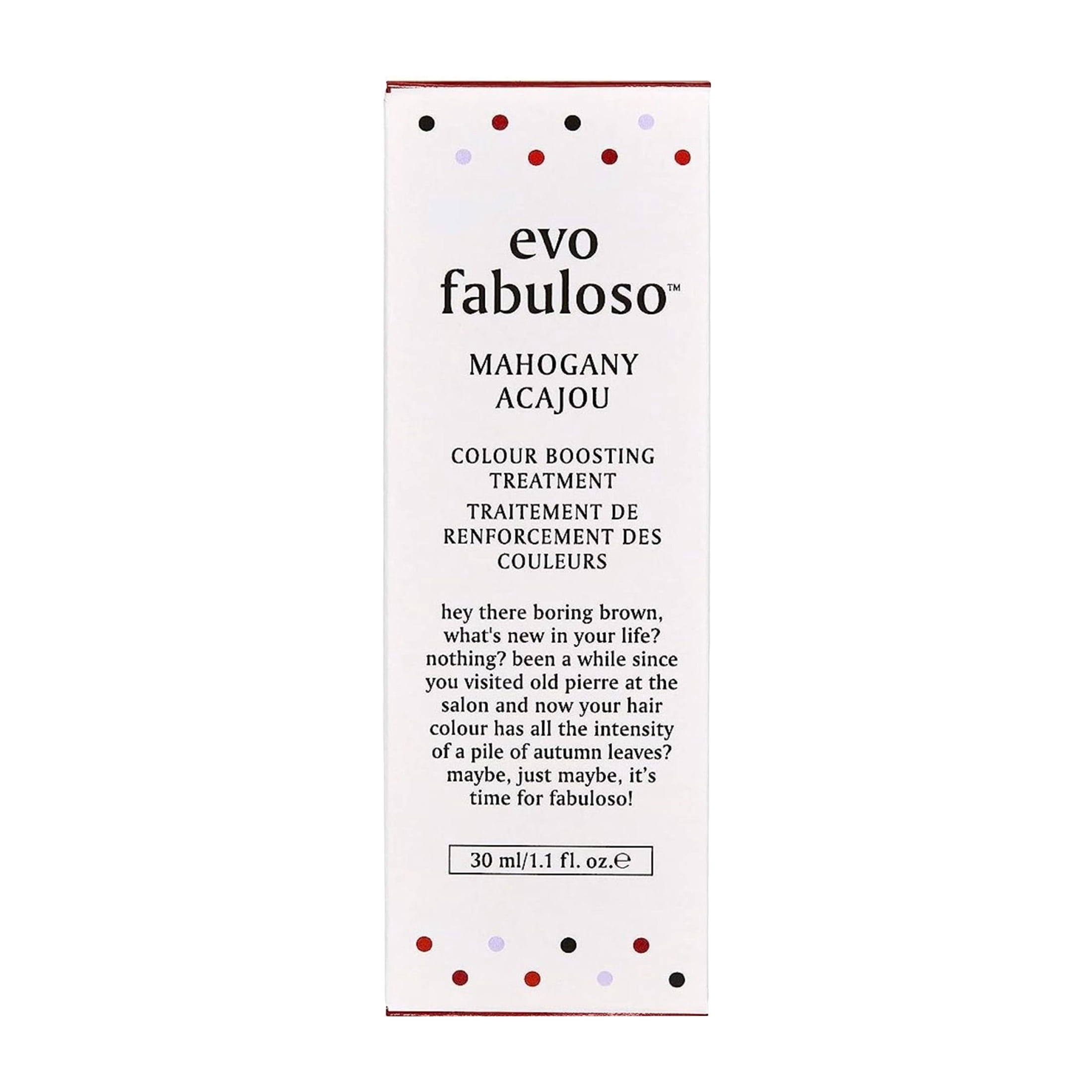 Evo Fabuloso Mahogany Colour Boosting Treatment 30 ml / 1.1 oz ...