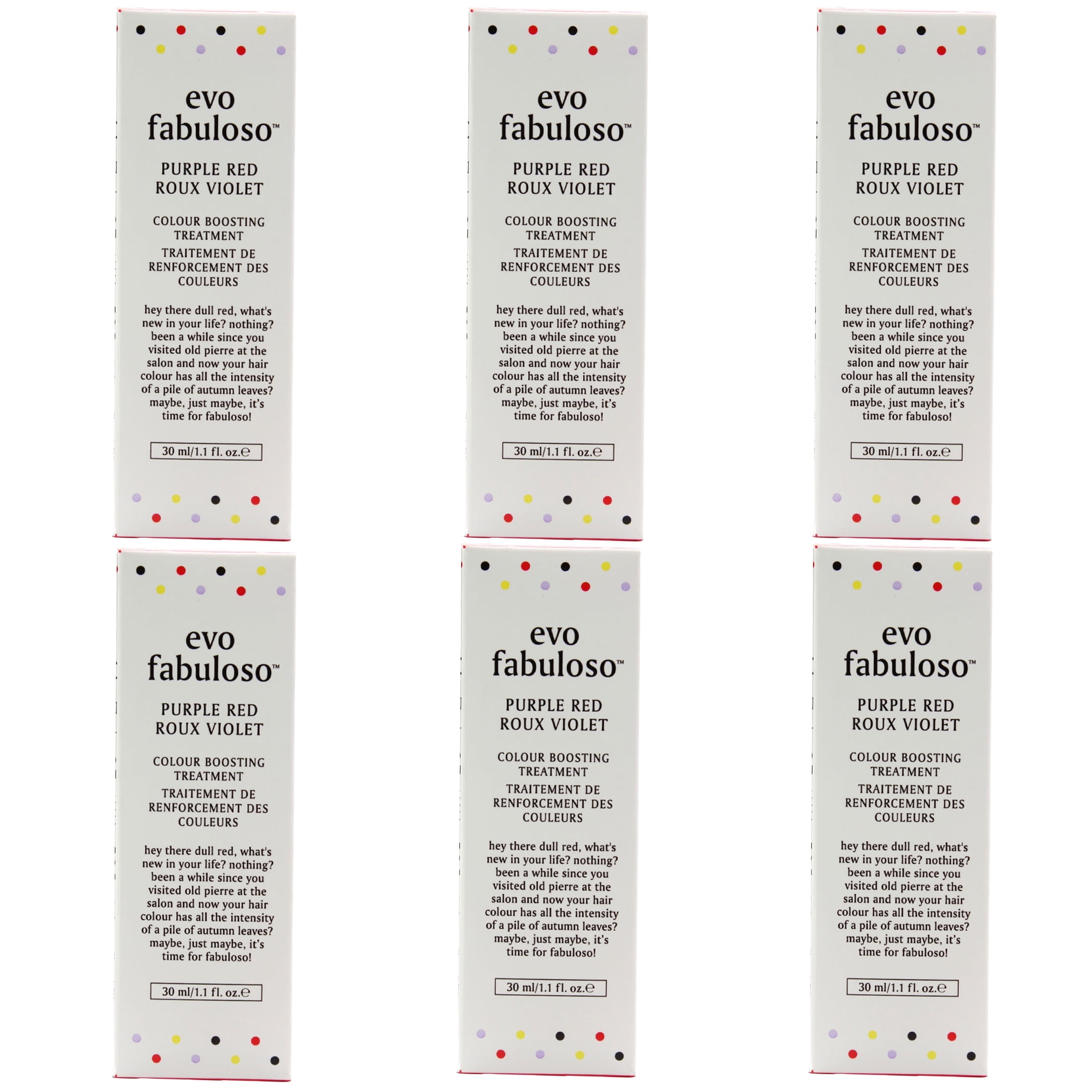 Evo Fabuloso Purple Red Roux Violet Colour Boosting Treatment 1.1 OZ ...