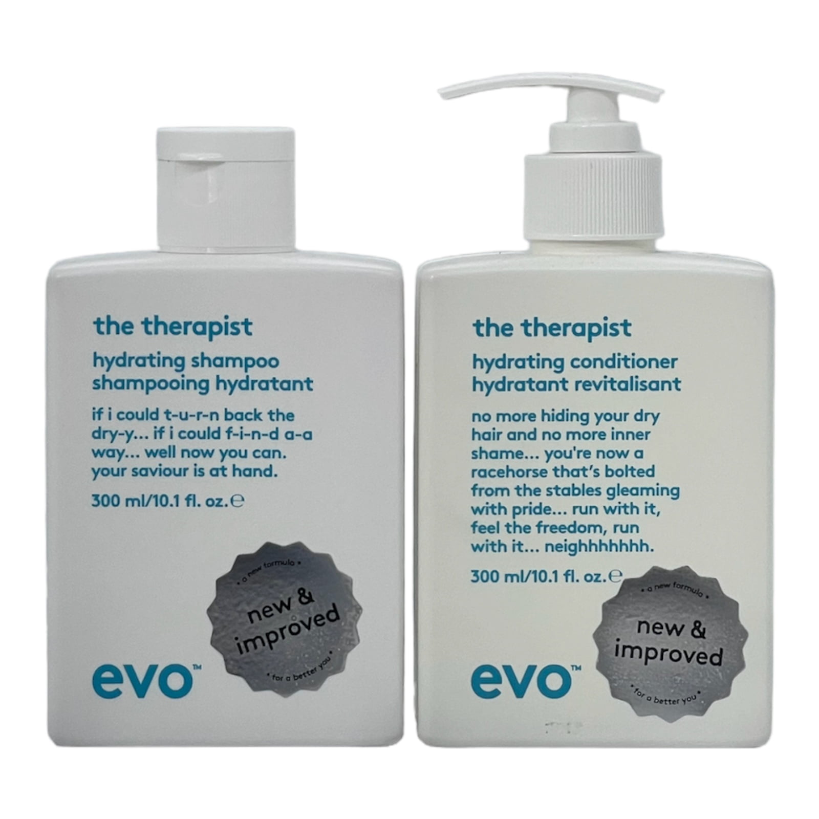 Evo the Therapist Hydrating Shampoo & Conditioner 10.1 Oz Set - Walmart.com