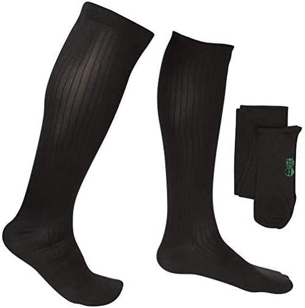EvoNation Men's Classic Ribbed 8-15 mmHg Compression Socks - Walmart.com