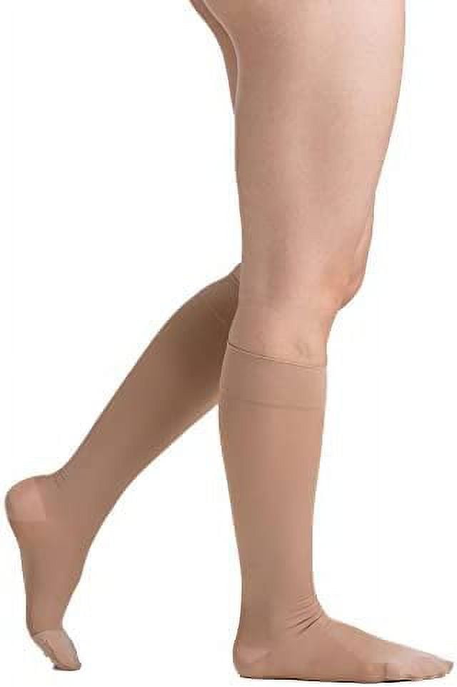 EvoNation Women's Microfiber Opaque 20-30 mmHg Knee High Compression ...