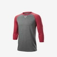 EvoShield Mens Heather Mid Sleeve Pullover Charcoal | Scarlet Medium - Walmart.com