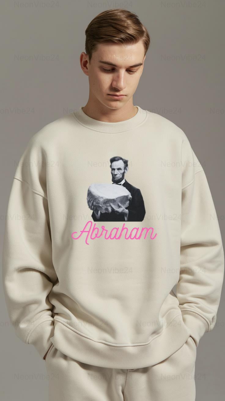 EvoWear365 Abraham Lincoln Aesthetic Ham Funny USA Sweatshirt, for men & women, up to size 5XL ...