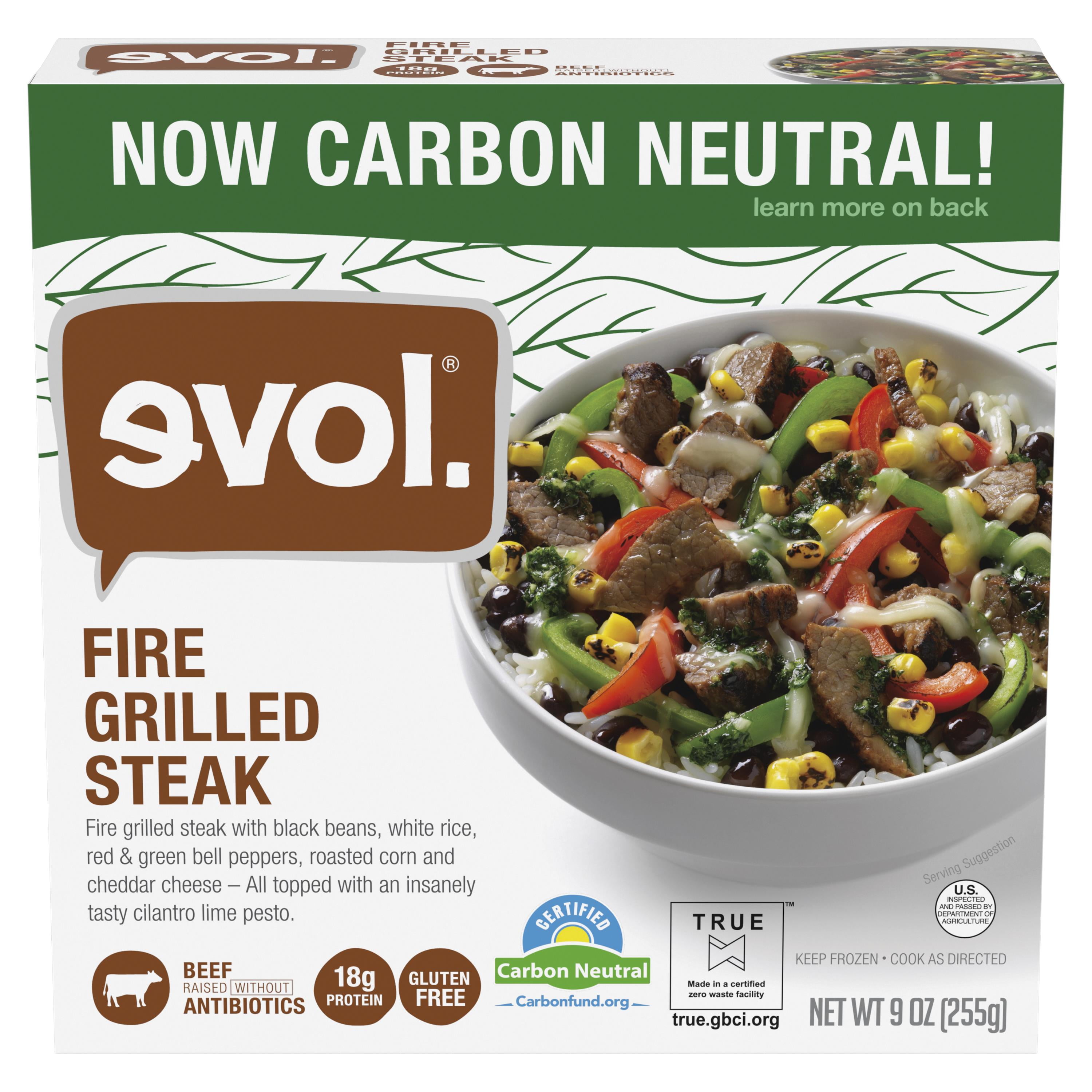 Evol Gluten Free Frozen Fire Grilled Steak, Frozen Meal, 9 oz (Frozen ...