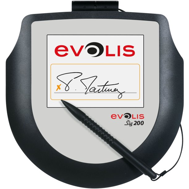 Evolis 5" Sig200 Signature Capture Pad, Black - Walmart Business Supplies