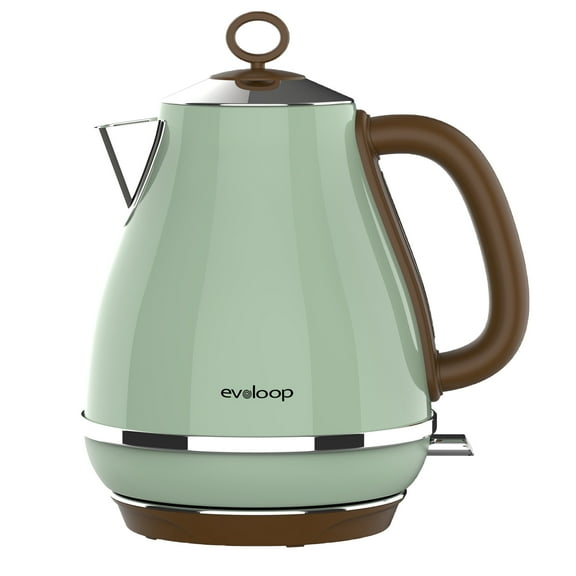 Electric Tea Kettle, 1500W /1.0L Hot Water Boiler Heater Pot, Retro ...