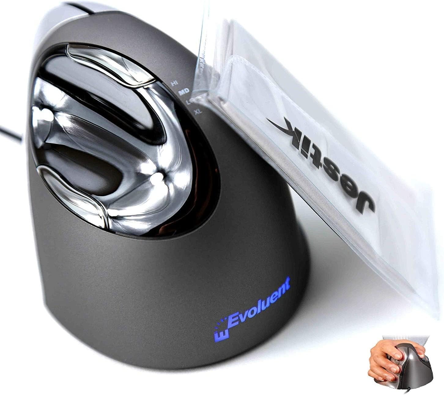 Evoluent (VM4R) ergonomic mouse reduces hand and wrist strain, making ...