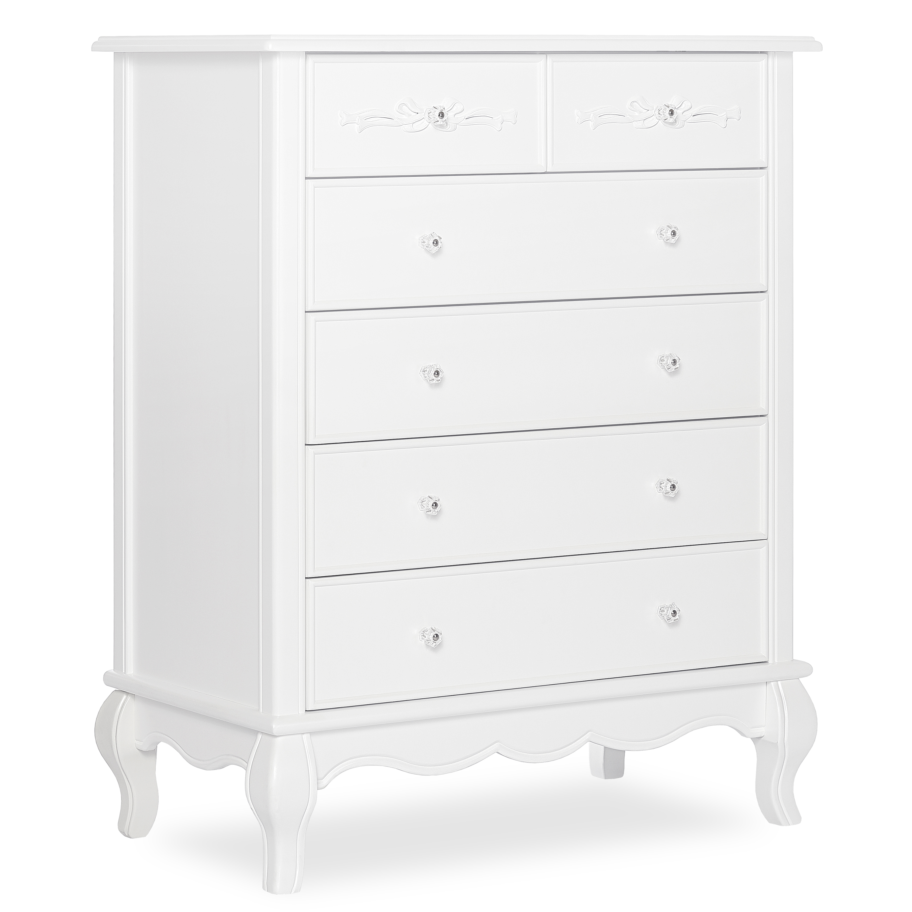 Evolur Aurora 6 Drawer Tall Chest, Frost, Spacious Drawers - Walmart.com