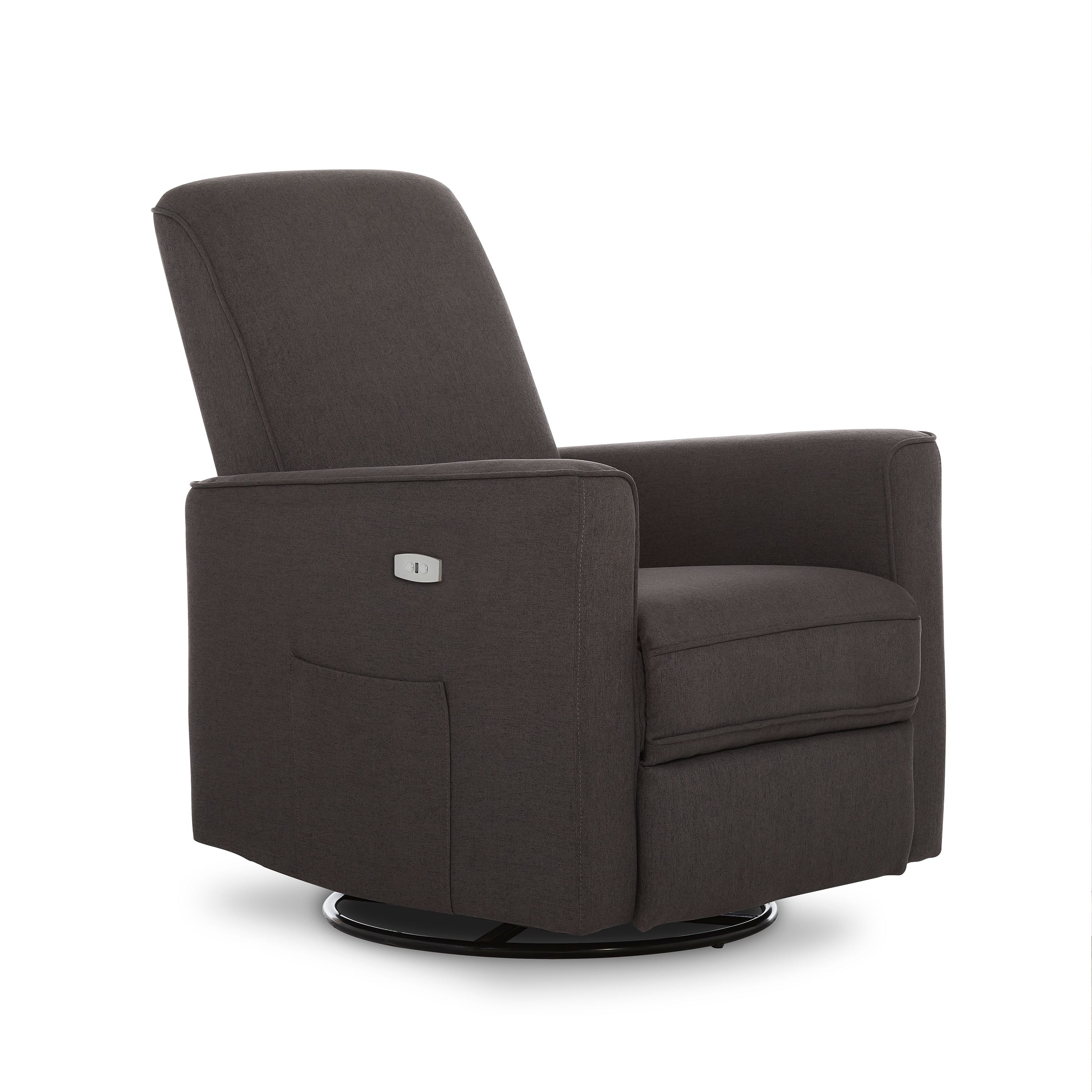 Evolur Harlow Power Recliner Glide Rocker with USB Port, Charcoal ...