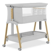 Delta Children Haven Beechwood by the Bed Bassinet with Breathable Mesh ...