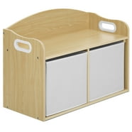 Costway Large Kids Princess Wooden Bench Seat Toy Chest Storage ...