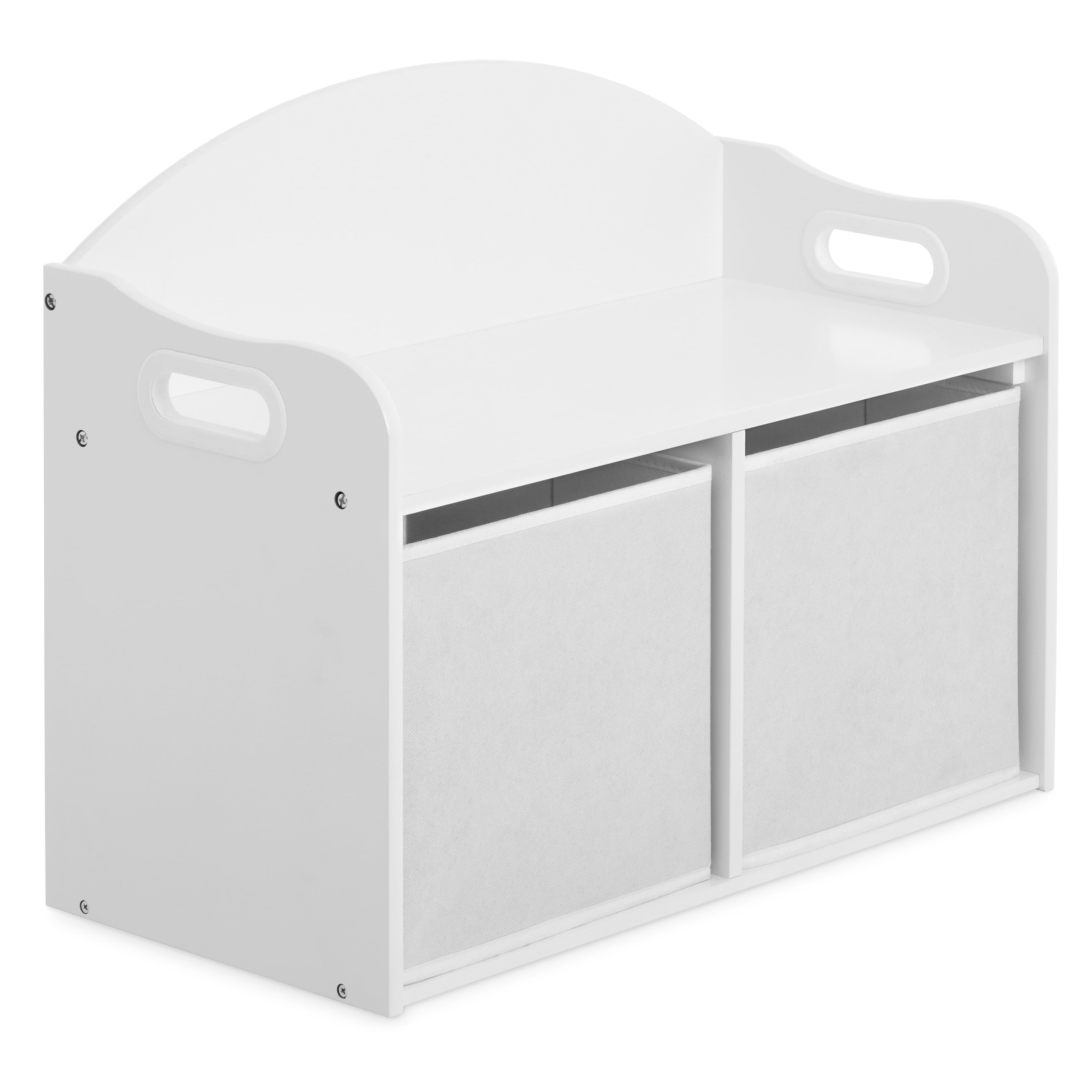 Evolur Playthings Storage Bench, White - Walmart.com
