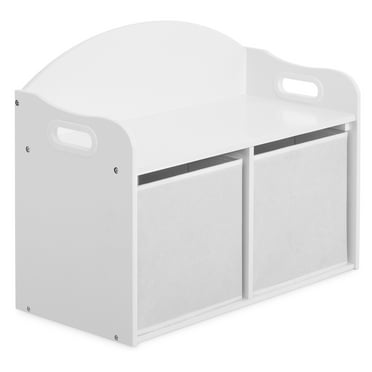 Costway Large Kids Princess Wooden Bench Seat Toy Chest Storage ...