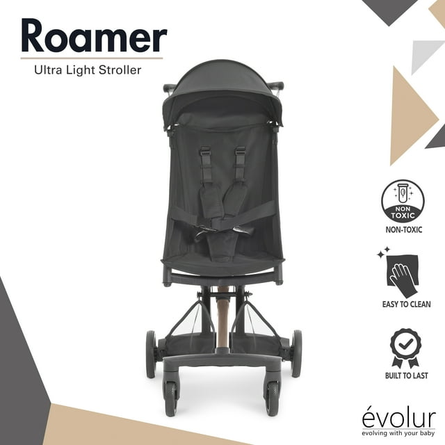 Evolur Roamer Ultra Light Stroller, Gold Black - Walmart.com