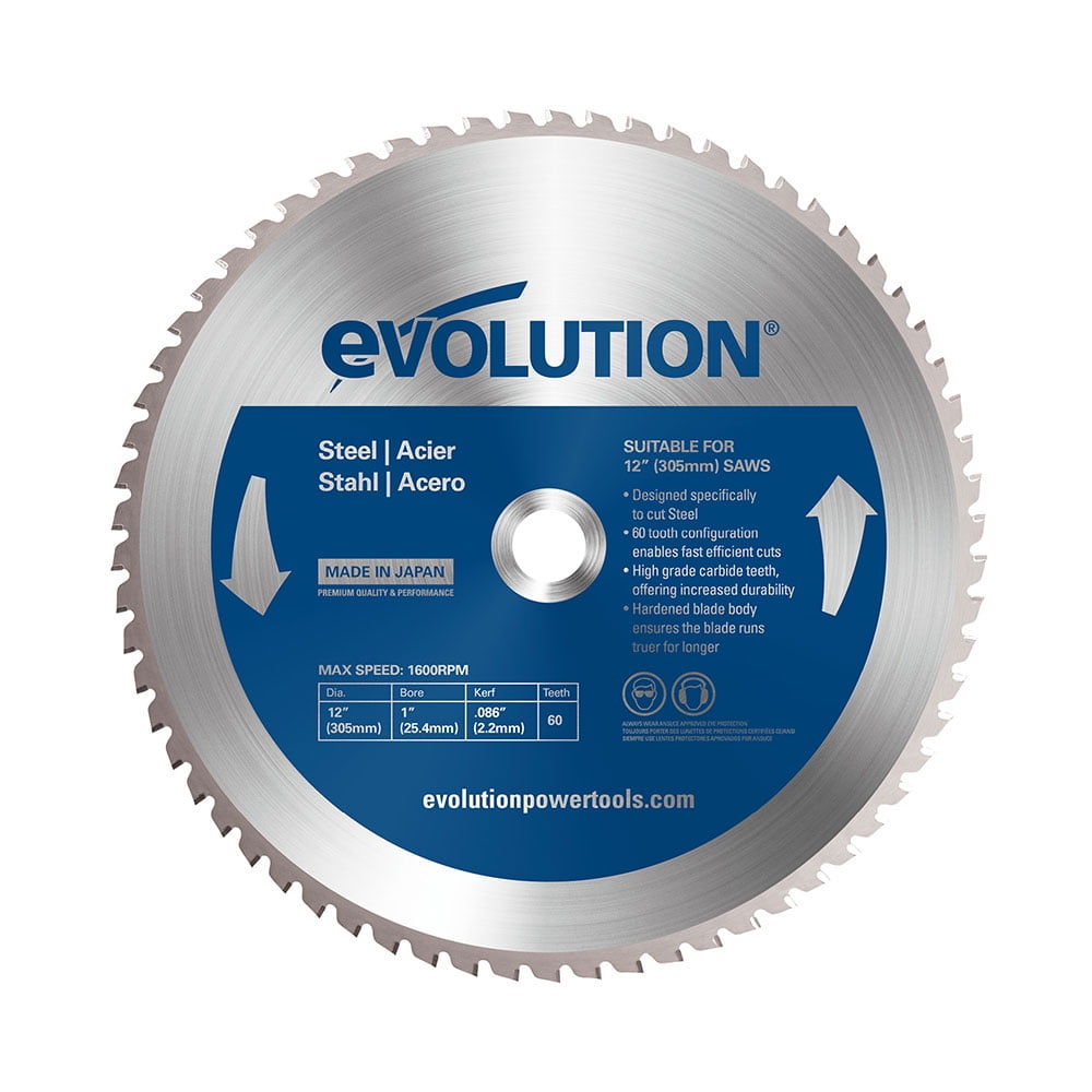 Evolution 12BLADEST | 12 In. | 52T | 1 In. Arbor | Mild Steel And ...