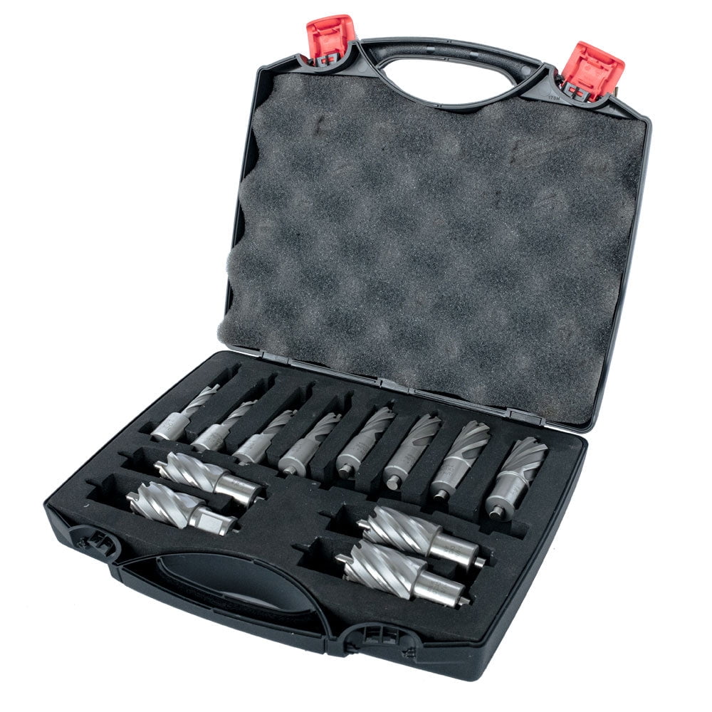 Evolution 12pc 1 in. Depth Annular HSS Mag Drill Cutter Set 7/16 To 1-1 ...