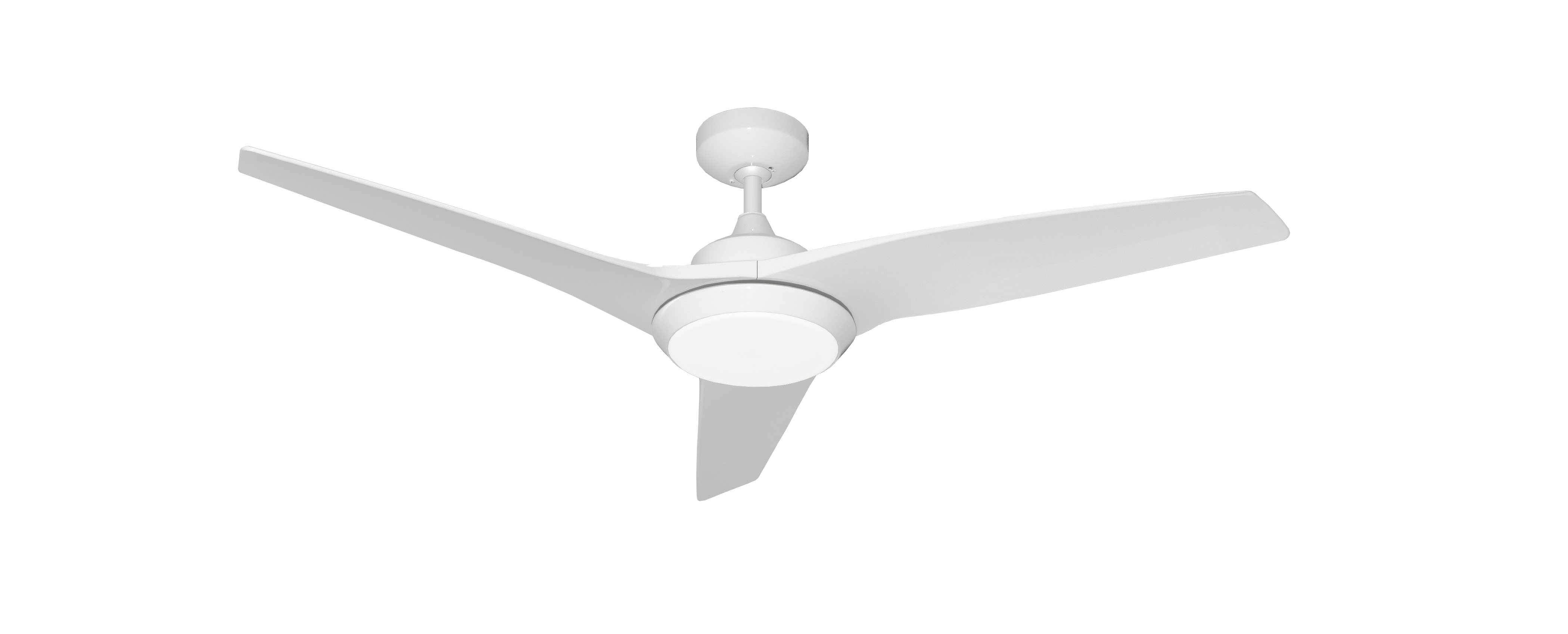 Evolution 52 in. Integrated LED Indoor Pure White Ceiling Fan with ...