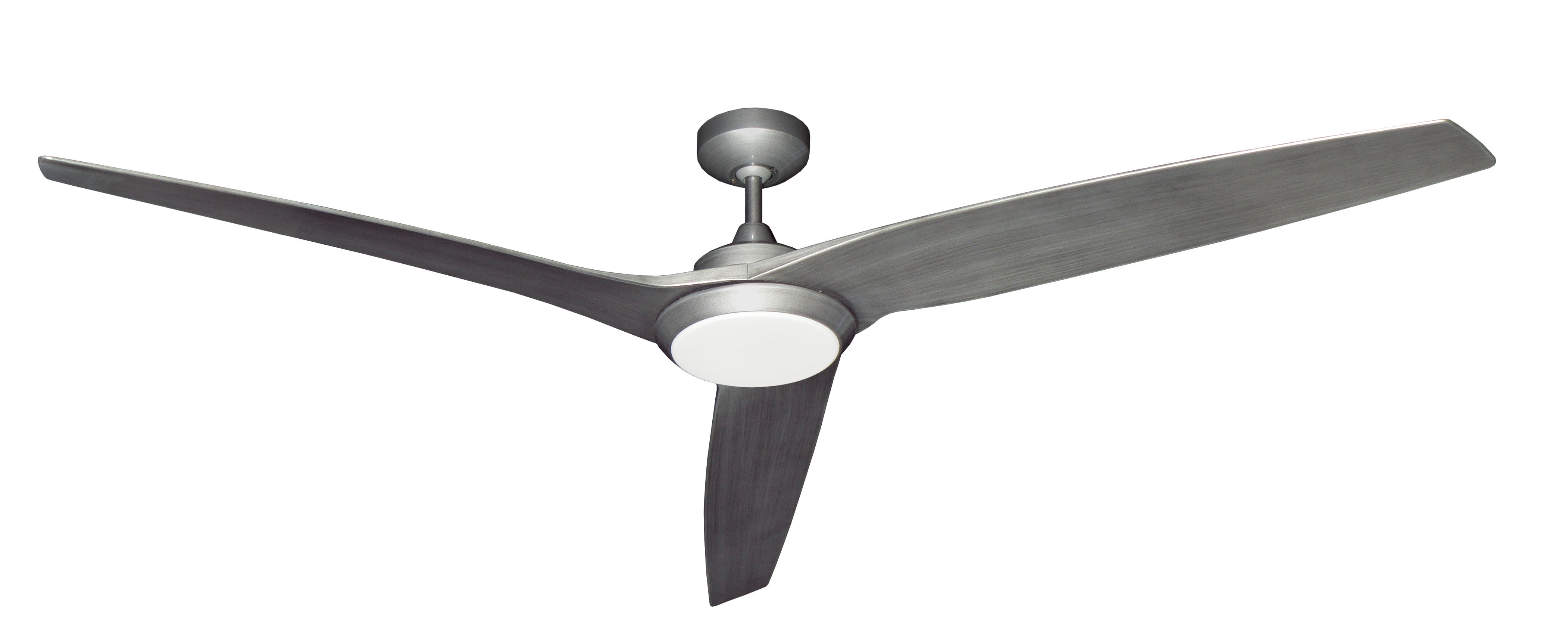Evolution 72 in. Integrated LED Indoor/Outdoor Brushed Nickel Ceiling ...