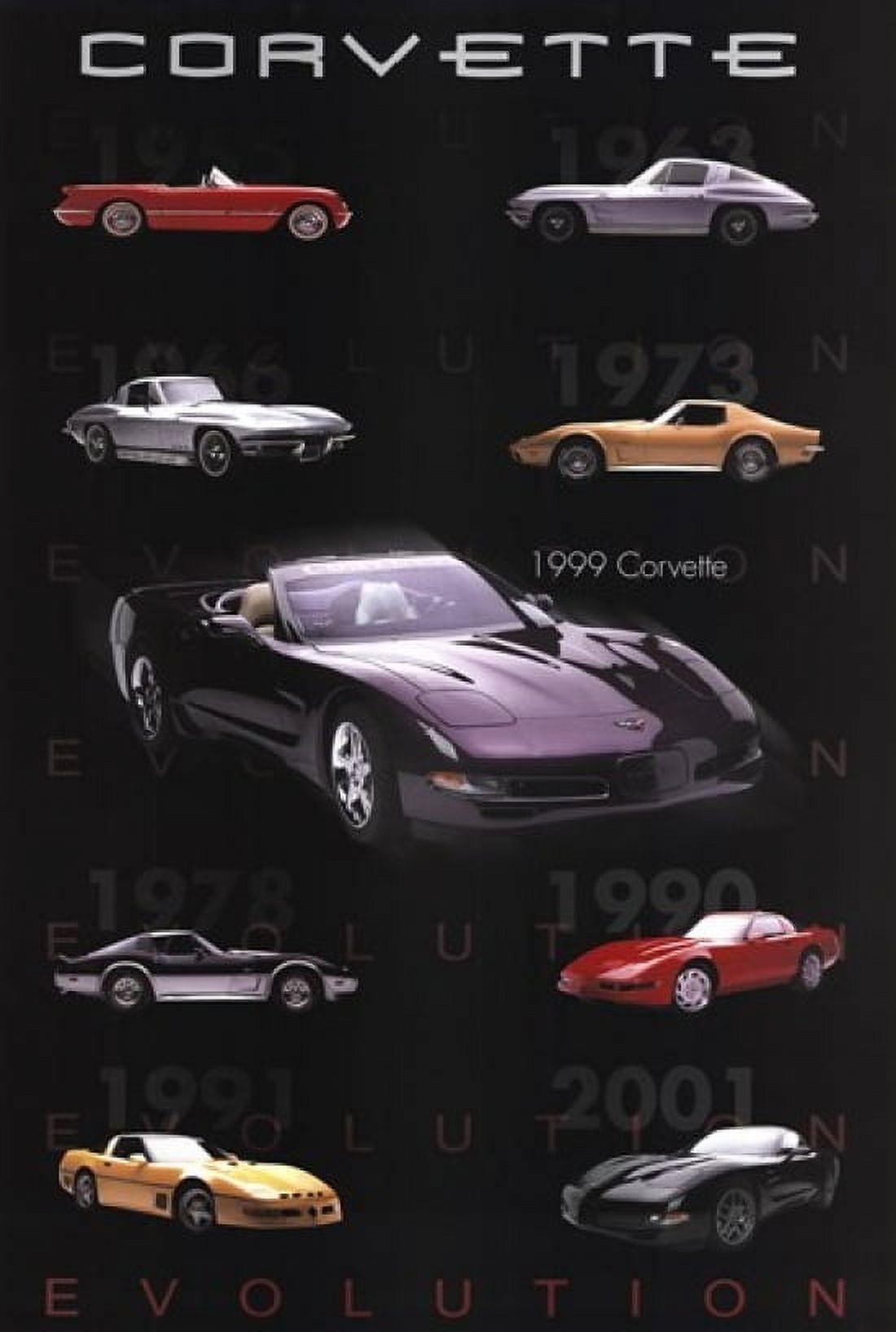 Evolution-Corvette Poster (24 x 36) - Walmart.com