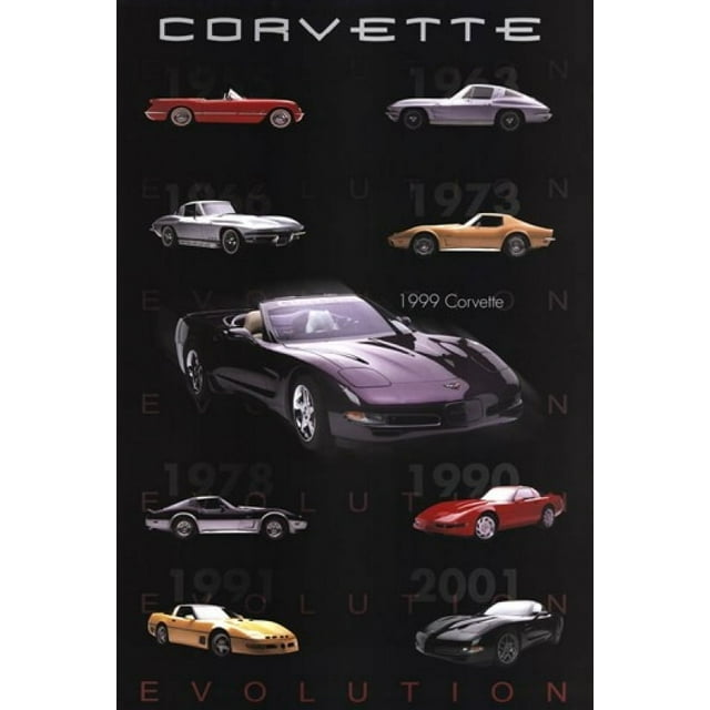 Evolution-Corvette Poster (24 x 36) - Walmart.com