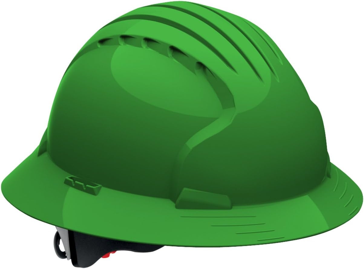 Evolution Deluxe 6161 280-EV6161V-30 Vented, Full Brim Hard Hat with ...