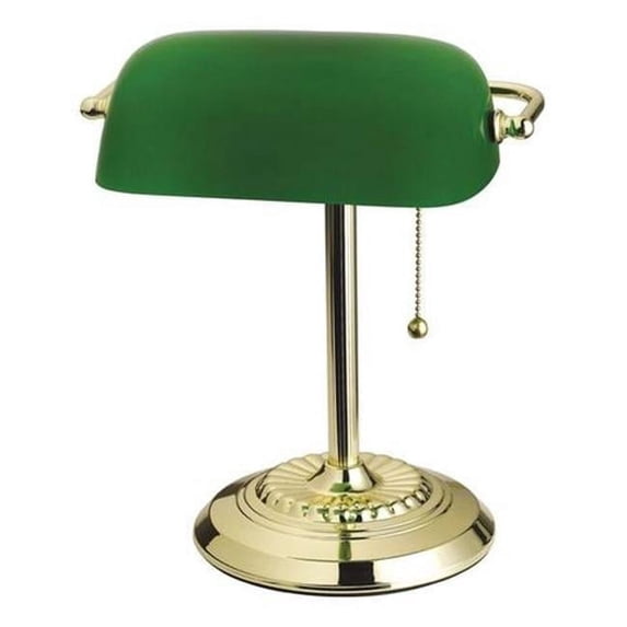 Evolution Lighting 3505484 T20 Banker Lamp - Bronze & Green - Walmart.com
