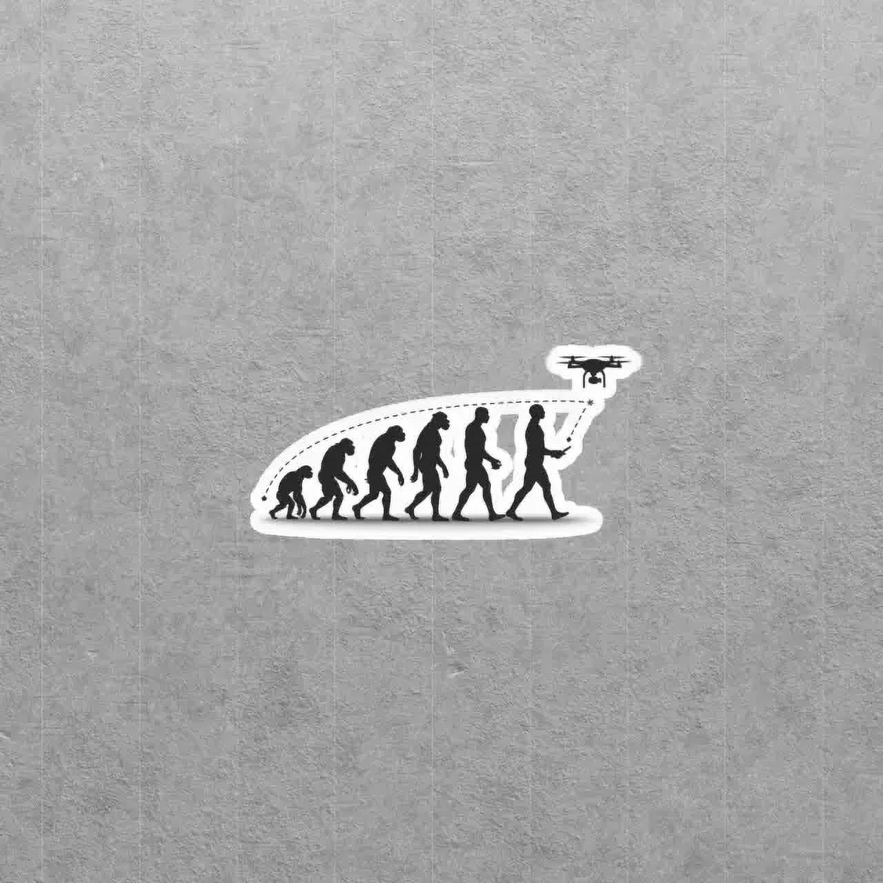 Evolution Of Man Drone Pilot Tech Geek Sticker Decalphone Decal Water ...